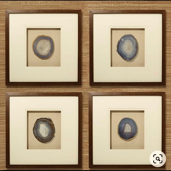 tozai | Wall Decor | Set Of 4 Framed Agate Shadow Box | Poshmark